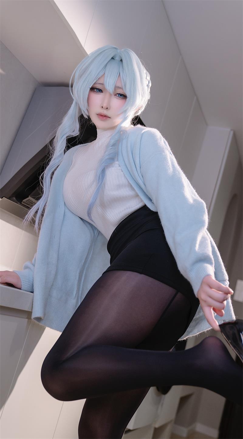 樱梨梨Eriri雪女Cosplay魅力，忧郁的眼神让人迷离 – 图集天下