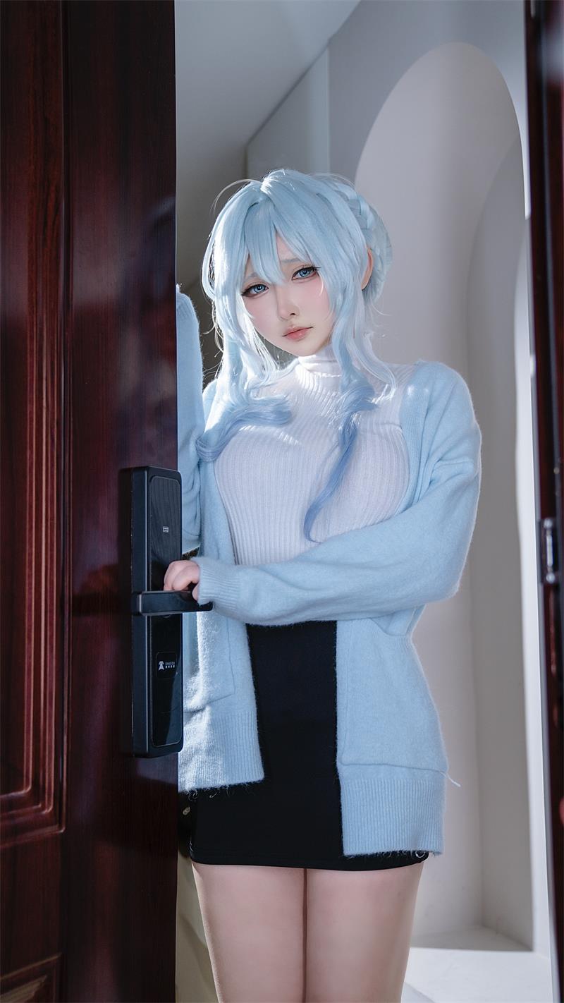 樱梨梨Eriri雪女Cosplay魅力，忧郁的眼神让人迷离 – 图集天下